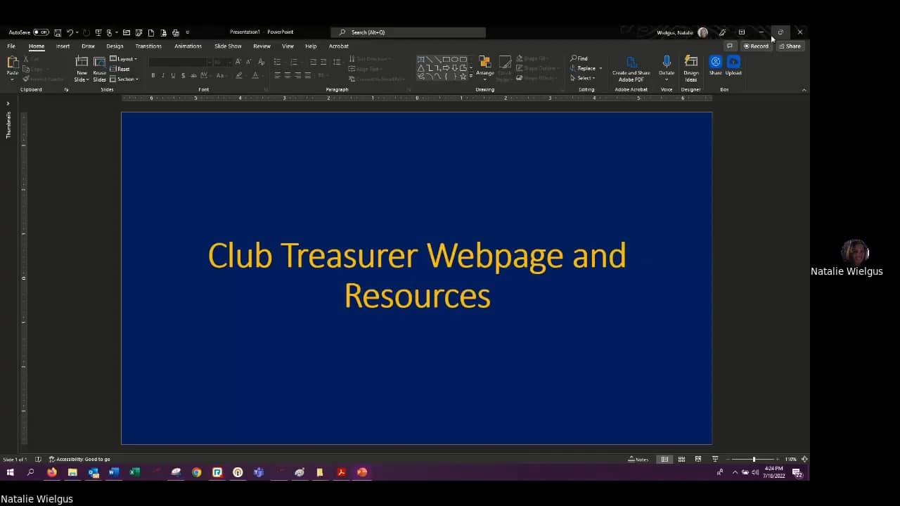 Club Treasurer Overview on Vimeo