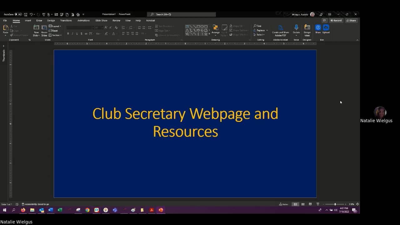 Club Secretary Overview on Vimeo