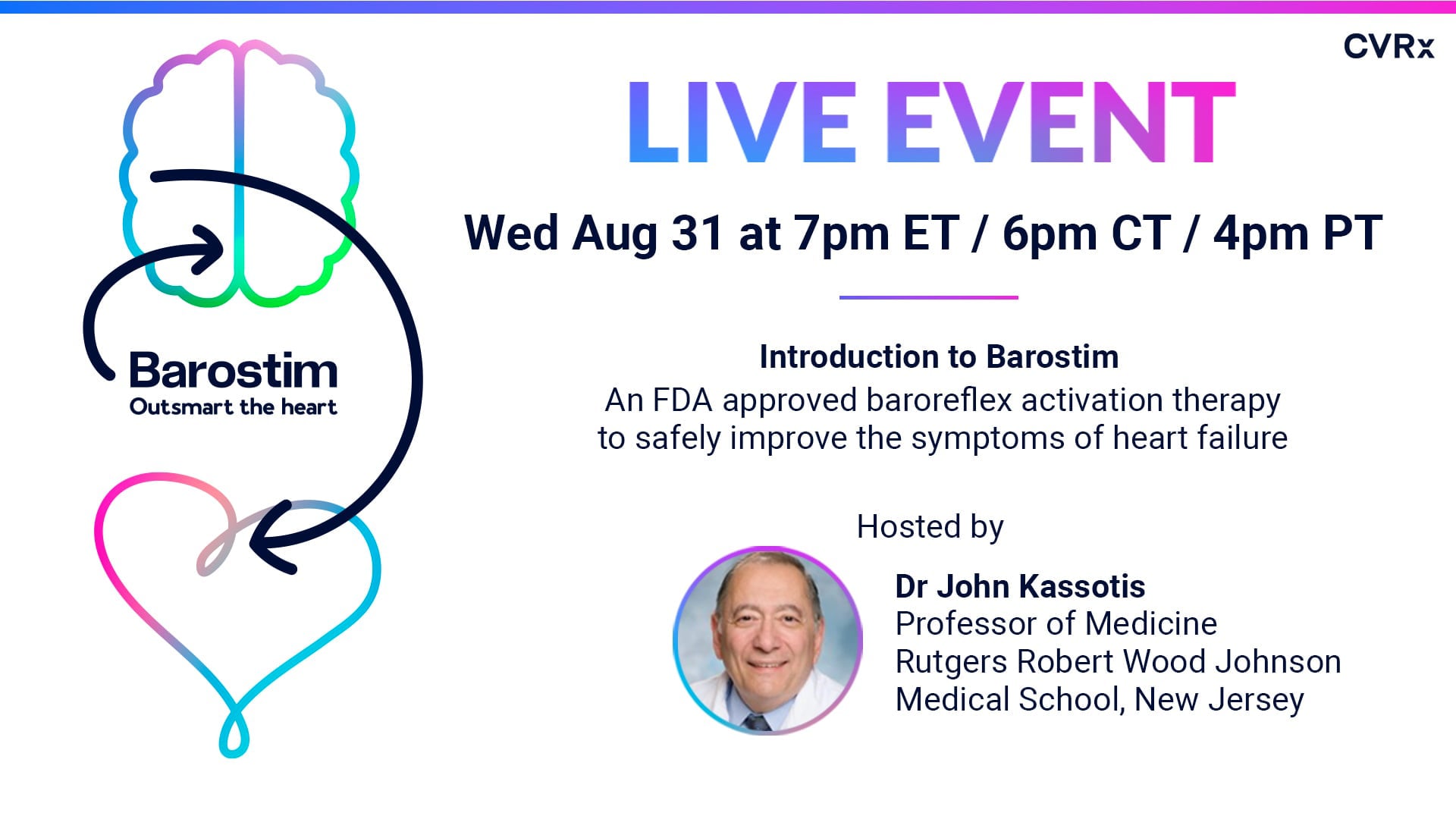 Barostim Live Event Aug 31st on Vimeo