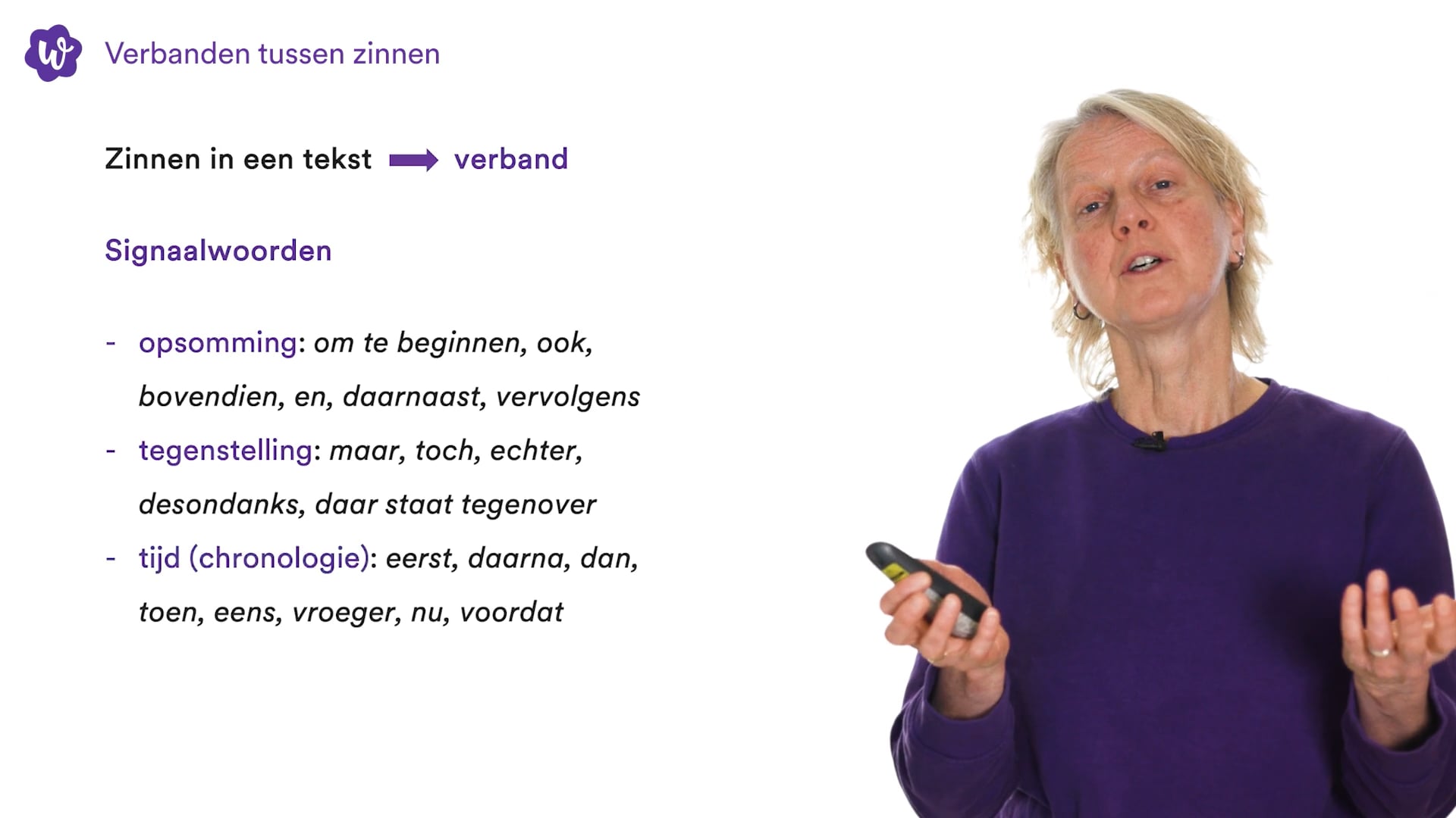 Verbanden tussen zinnen oefenen | StudyGo