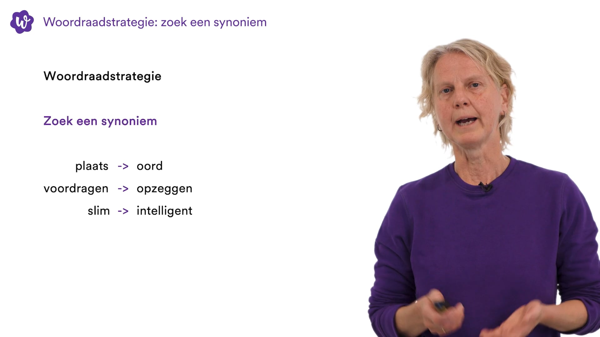 Zoek een synoniem oefenen | StudyGo