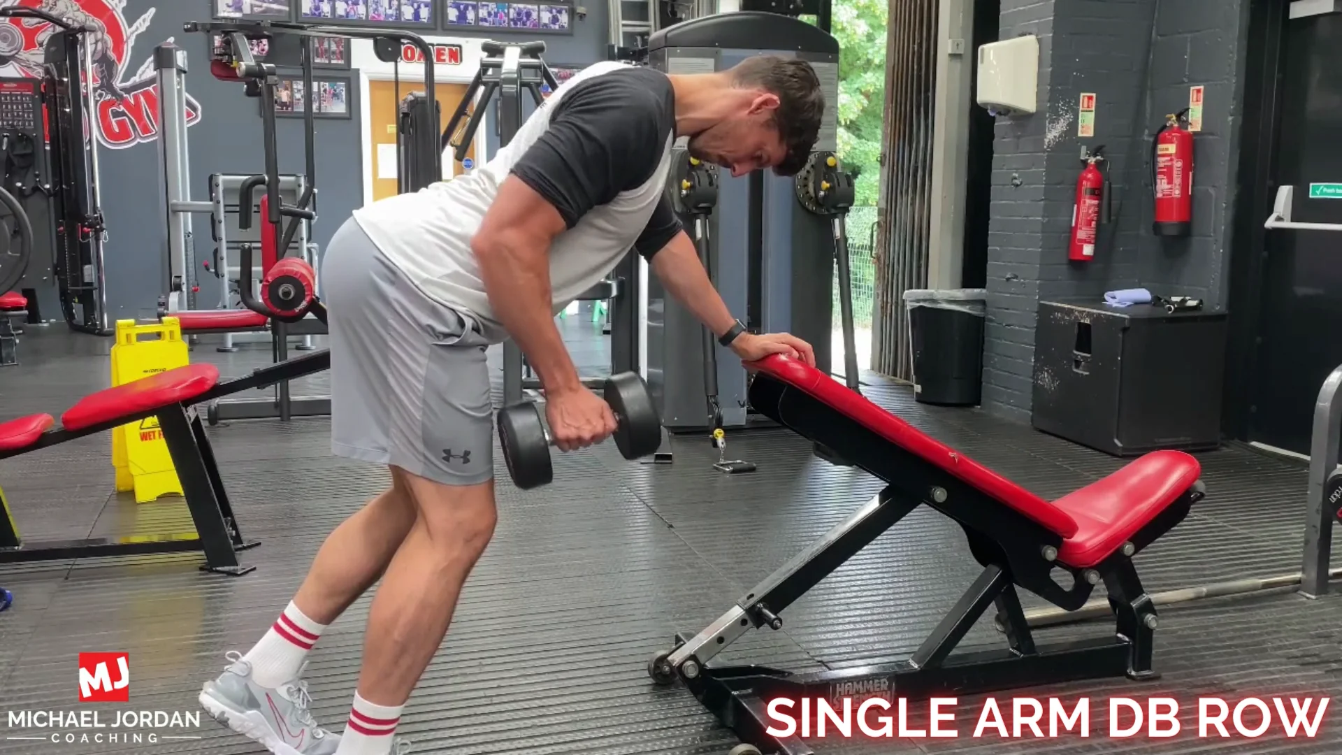 Single arm db row