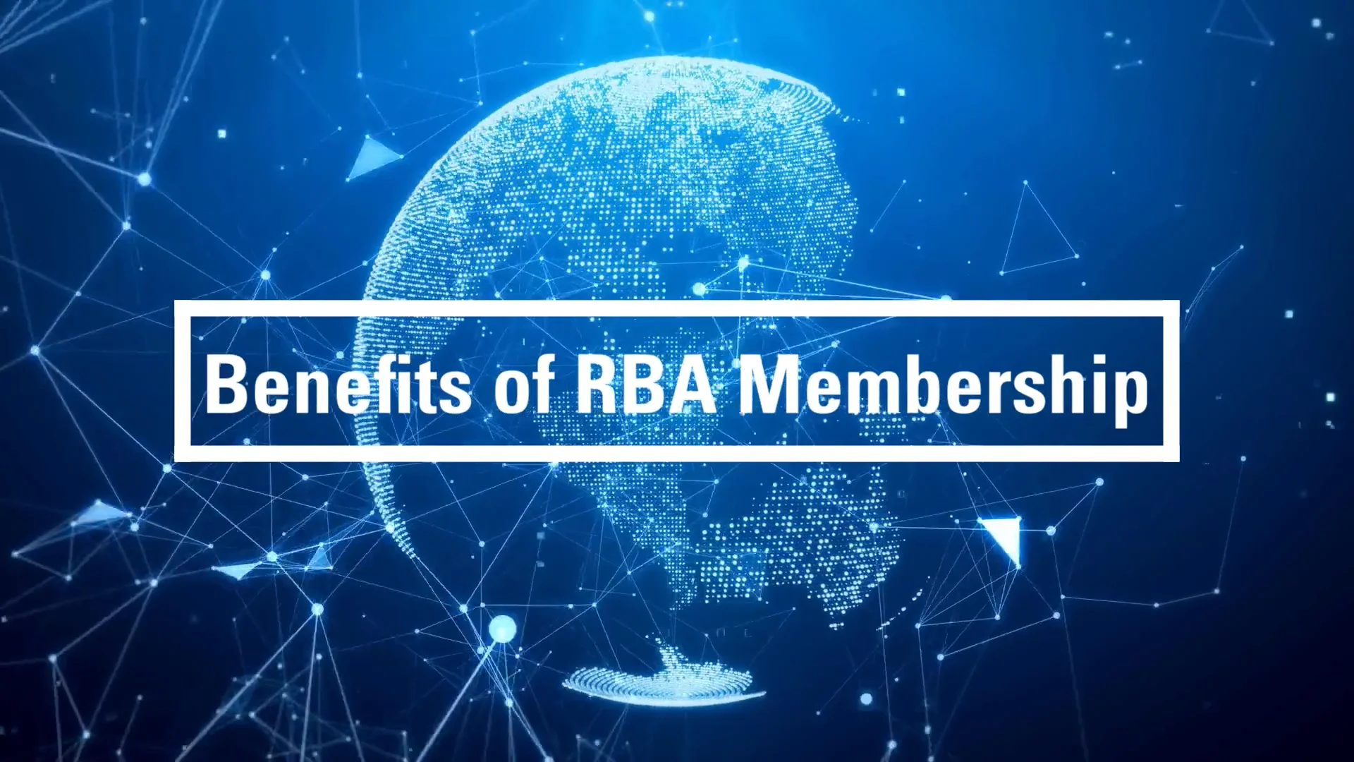 Benefits of RBA Membership on Vimeo