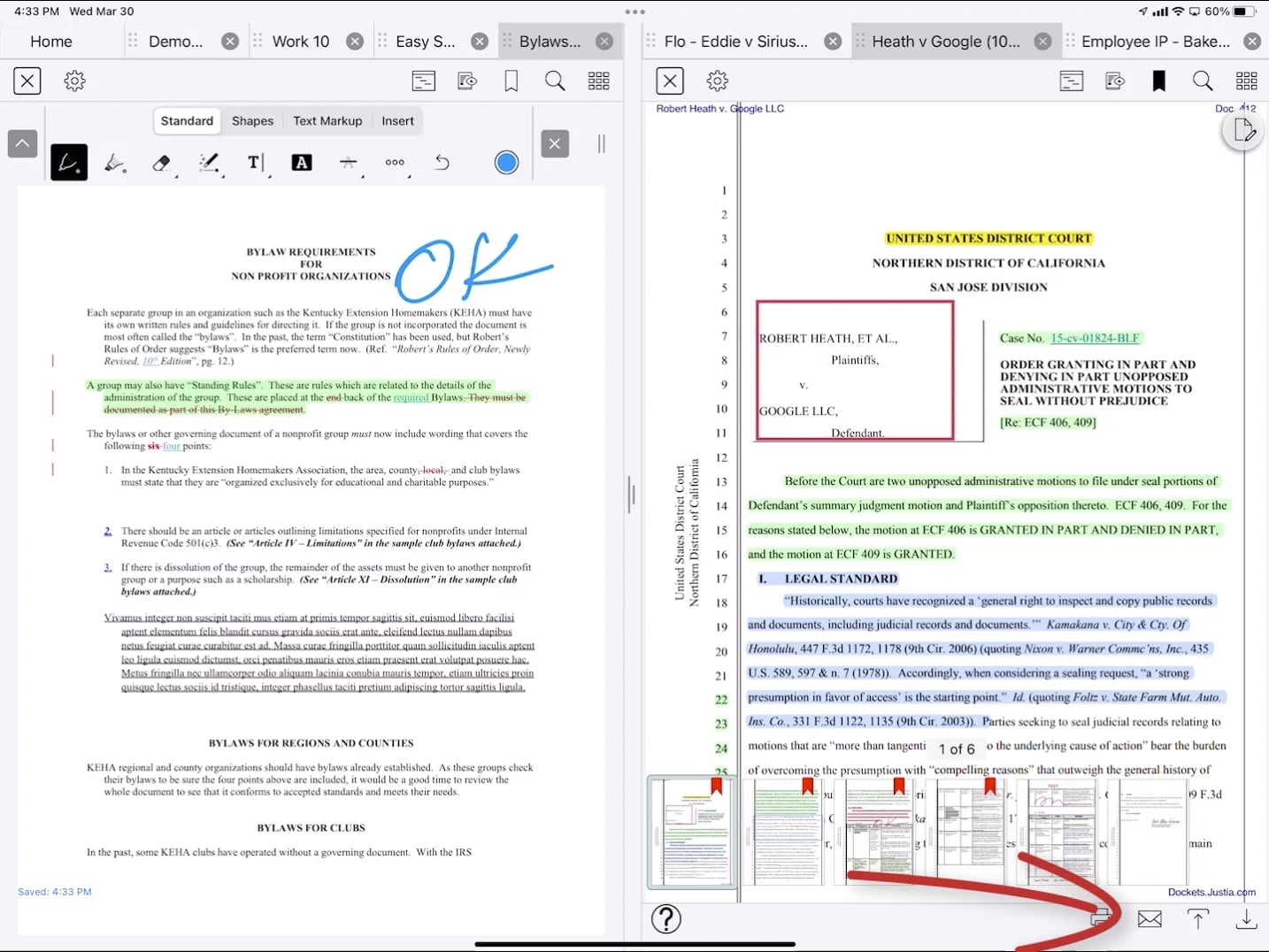 LINK App - NetDocuments How-to Videos & Tips - LINK App: Annotate Then Email or Check-in 10 ...
