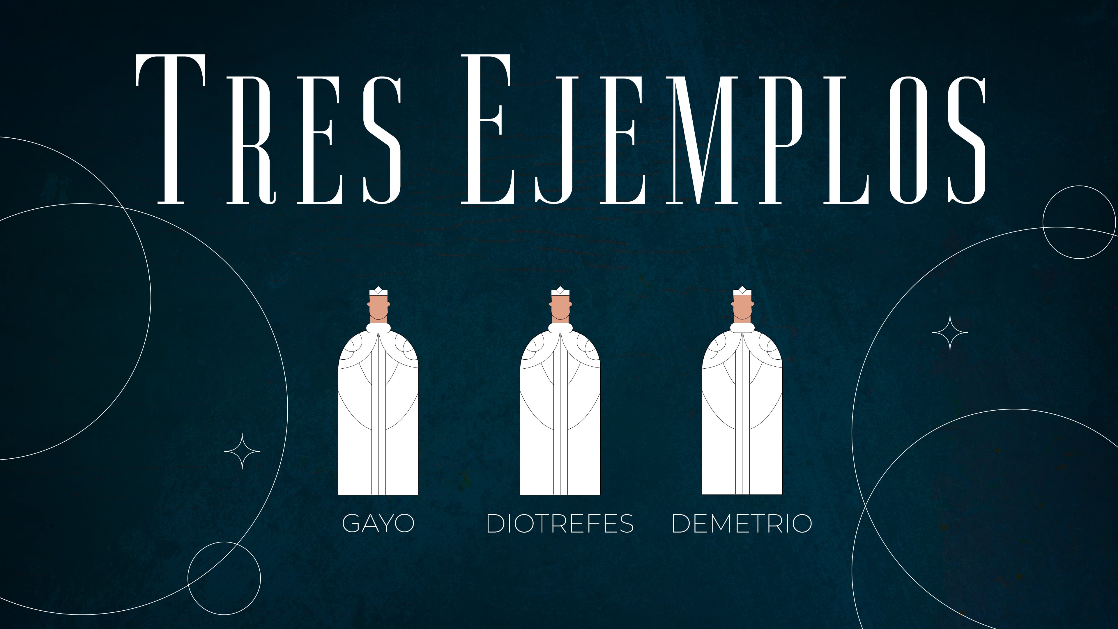 10 de Julio del 2022 | Tres Ejemplos: Gayo, Diotrefes, Demetrio ...