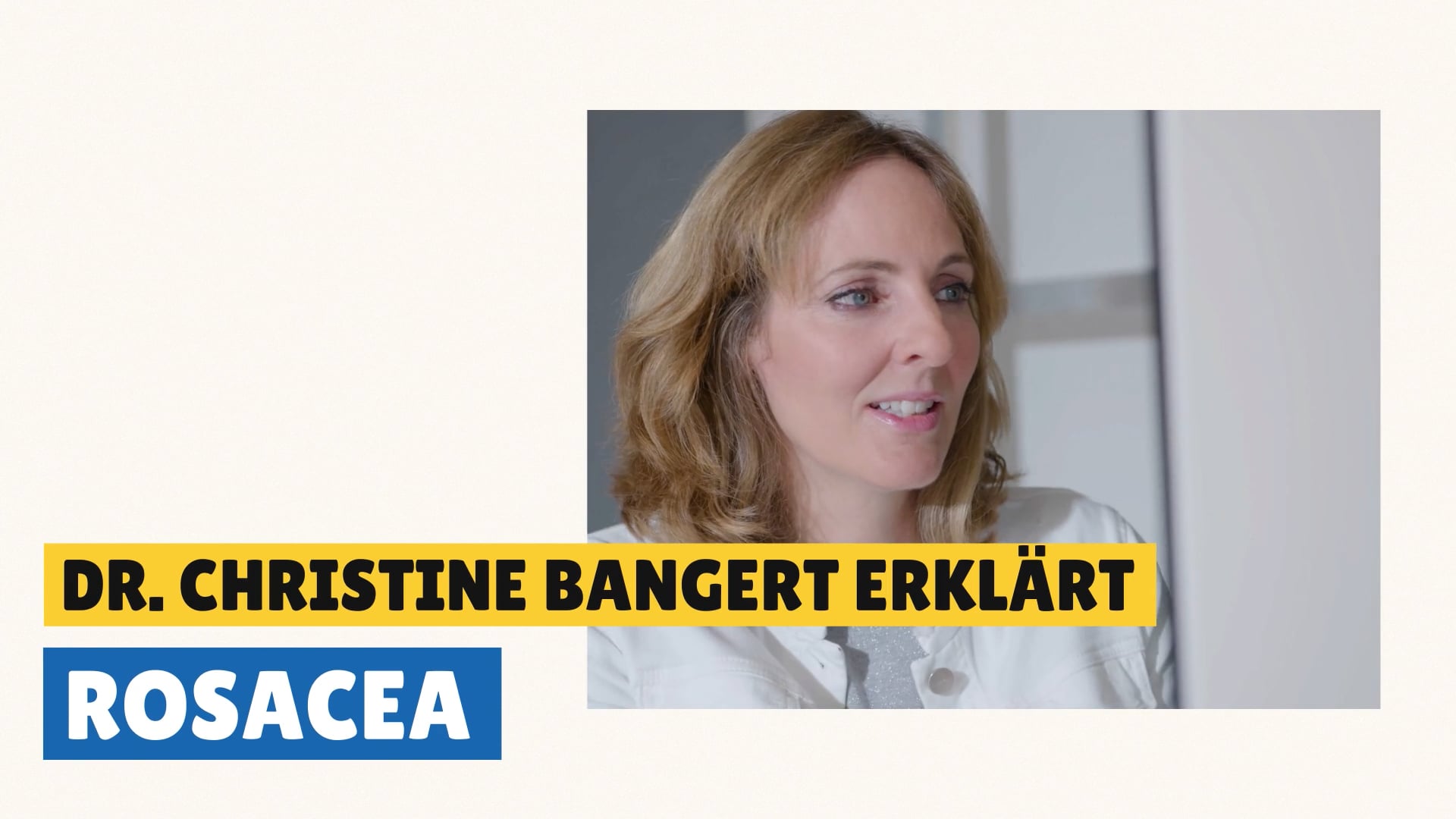 Dr Christine Bangert erklärt Rosacea_mit Intro on Vimeo