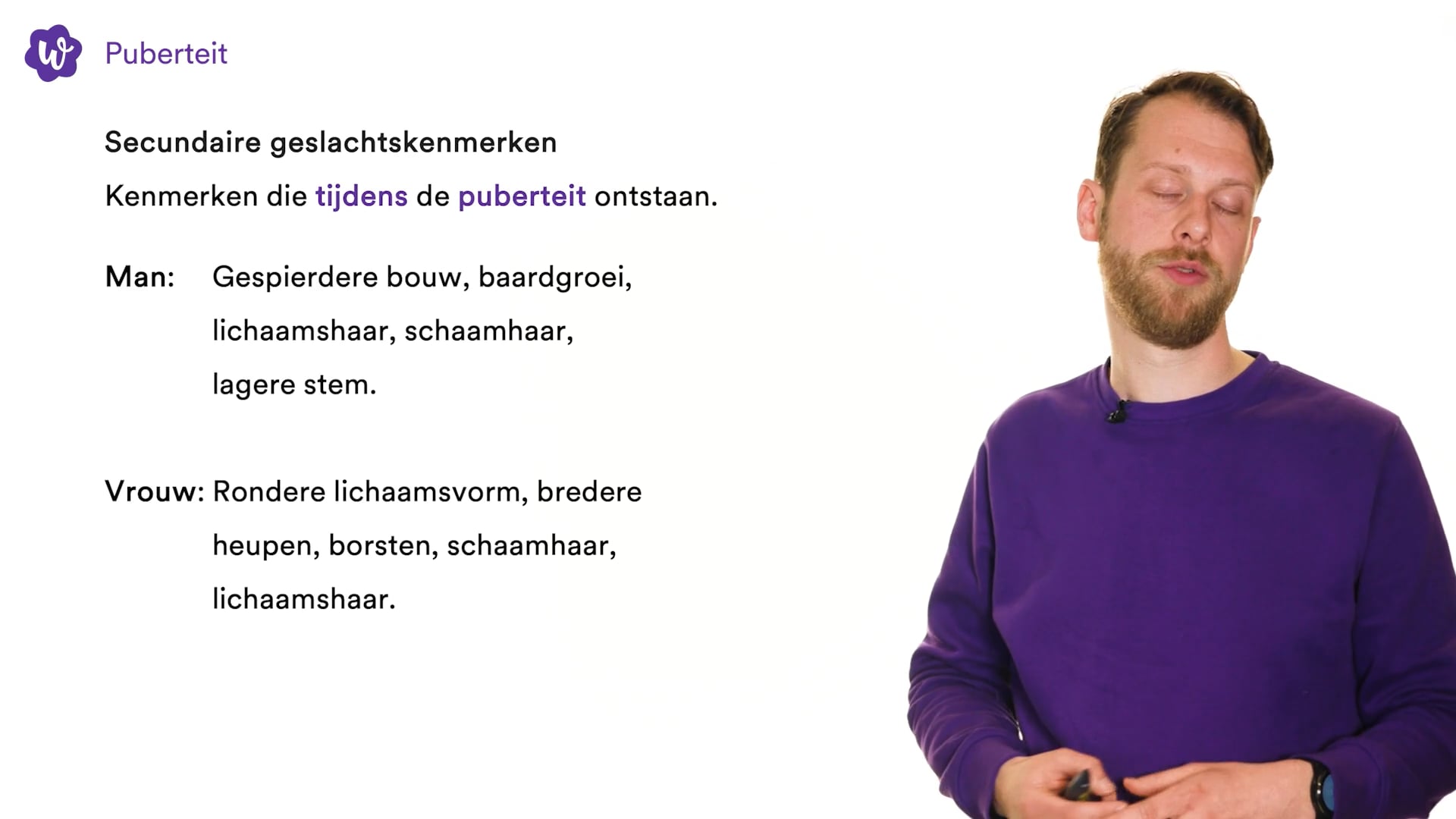 Puberteit (Nectar) oefenen | StudyGo