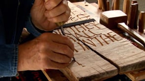 Lettered Matter — Martin Wenham, letter carver, in wood.