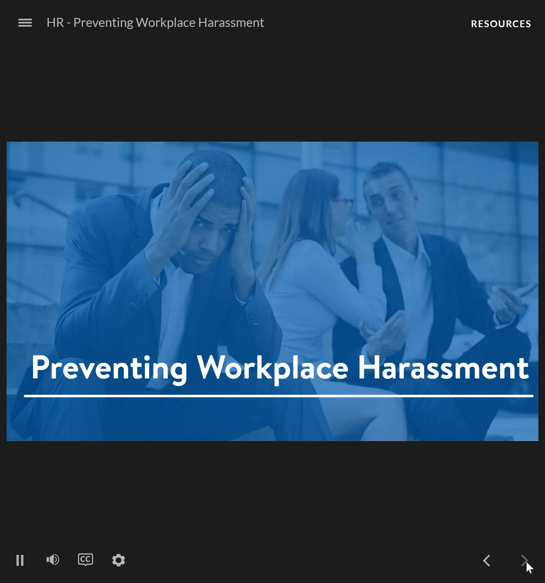 Preventing Workplace Harassment HR Course Preview.wmv on Vimeo