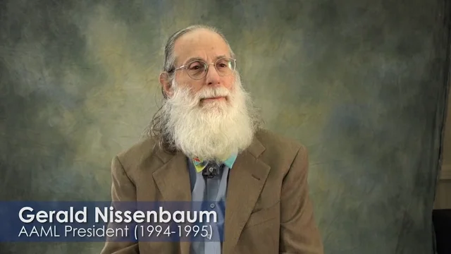 Gerald Nissenbaum President 1994-1995 on Vimeo