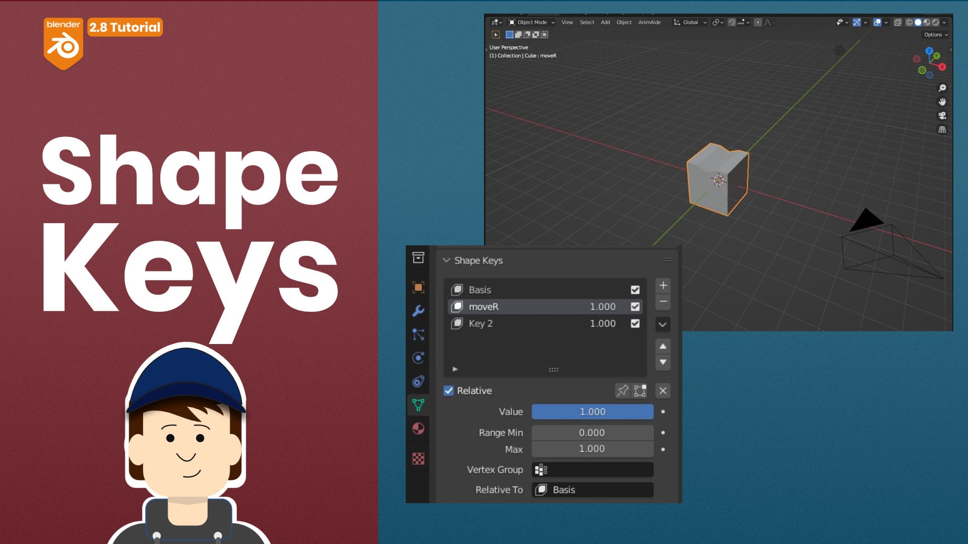 How to use shape keys in Blender on Vimeo