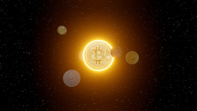 Bitcoin, Cryptocurrency, Space. Free Stock Video - Pixabay
