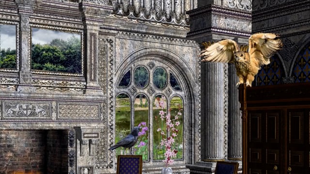 Castle Livingroom Birds Free Stock Video - Pixabay