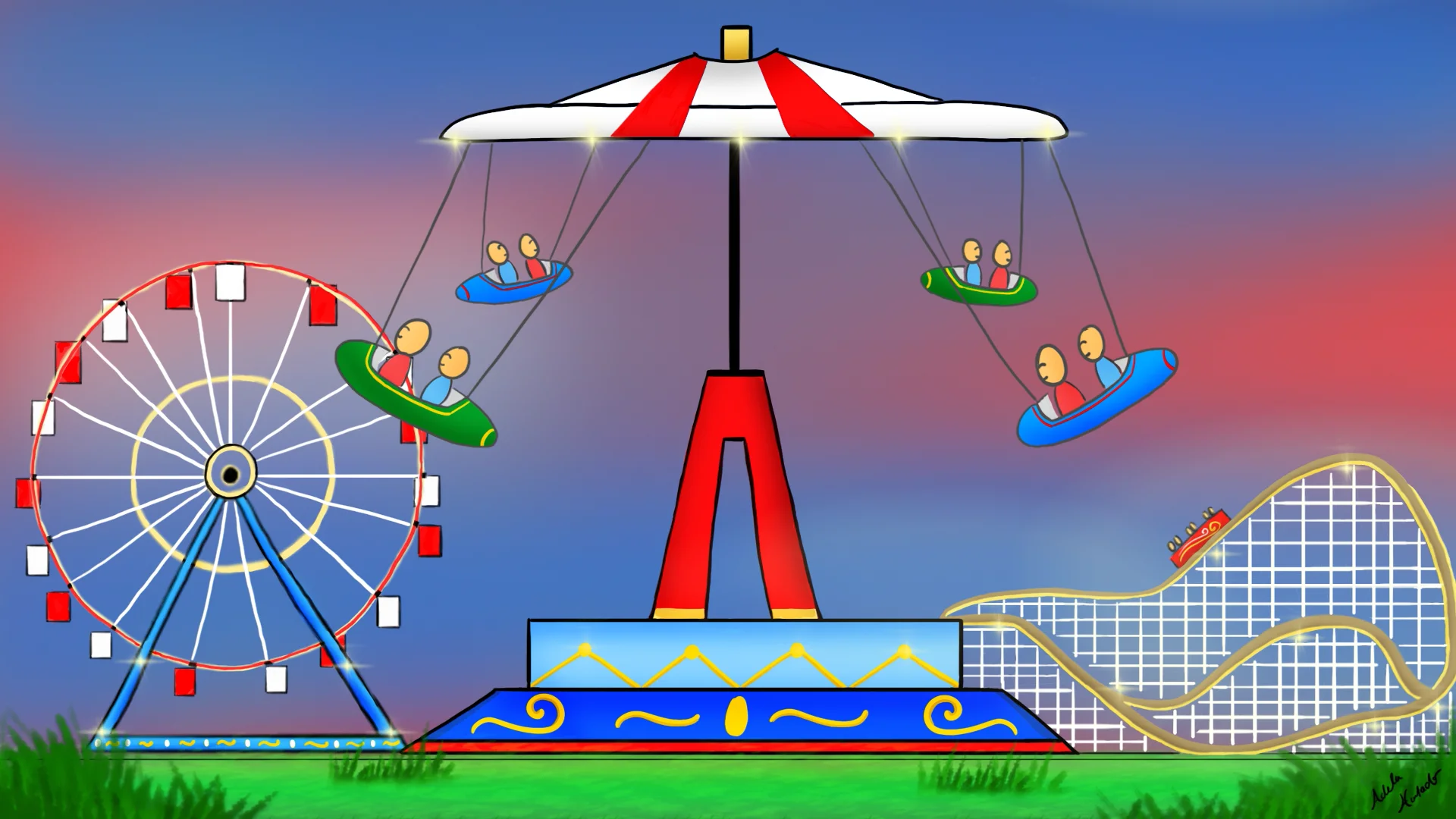 Amusement Park Flying Toy 2D Animation (2022 Version) on Vimeo