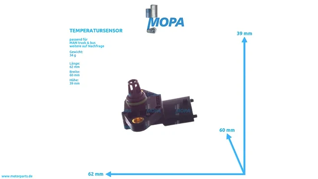 51274210216 - MOPA TEMPERATURSENSOR passend für MAN truck & bus Motoren ...