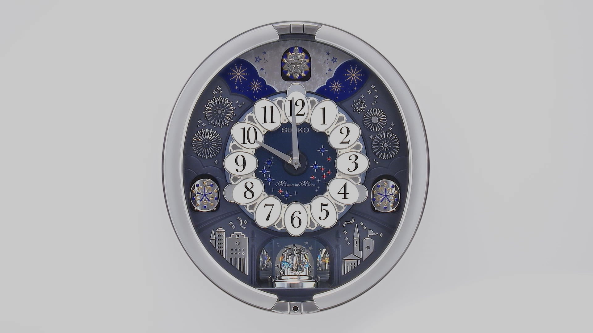Seiko QXM379S Silver Melody In Motion Wall Clock - C5951 on Vimeo