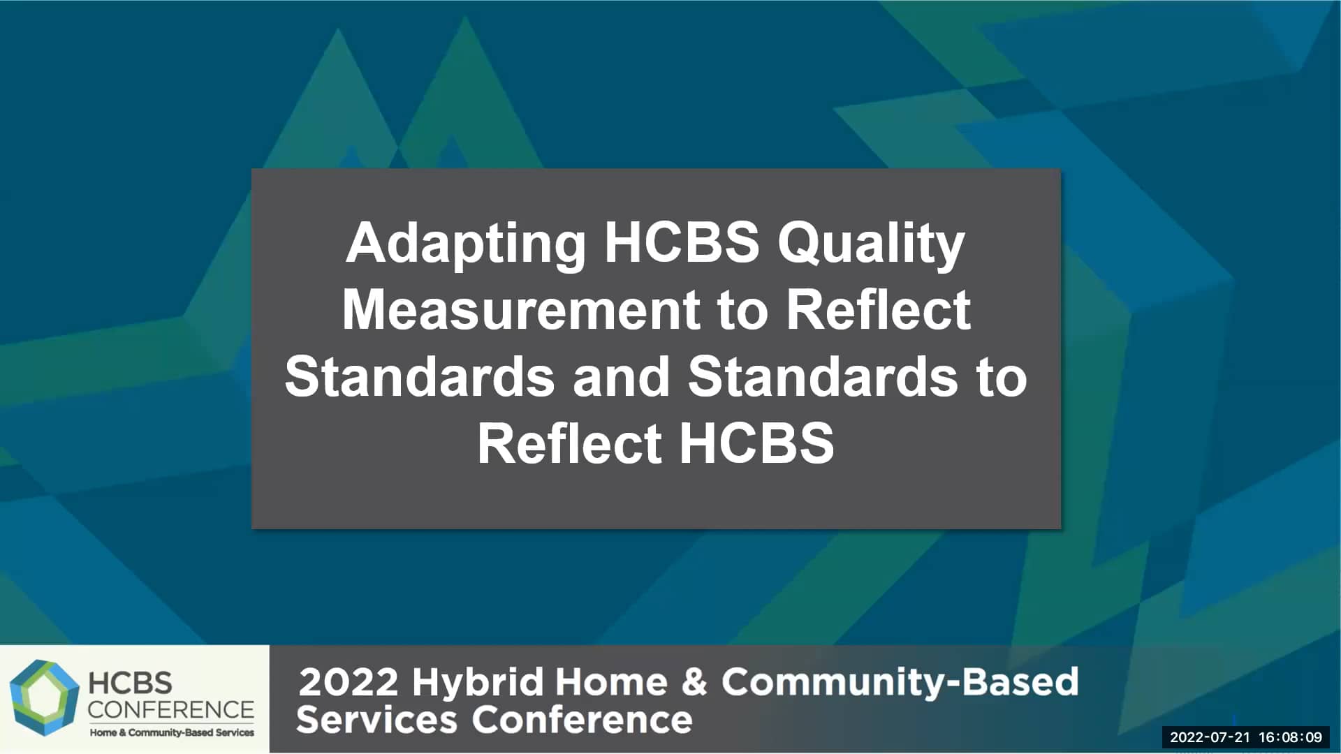 (156) Adapting HCBS Quality Measurement to Reflect Endorsement ...