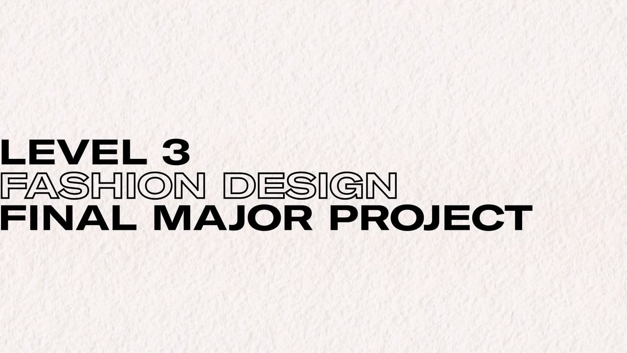 Level 3 Fashion Design - FMP 21/22 on Vimeo