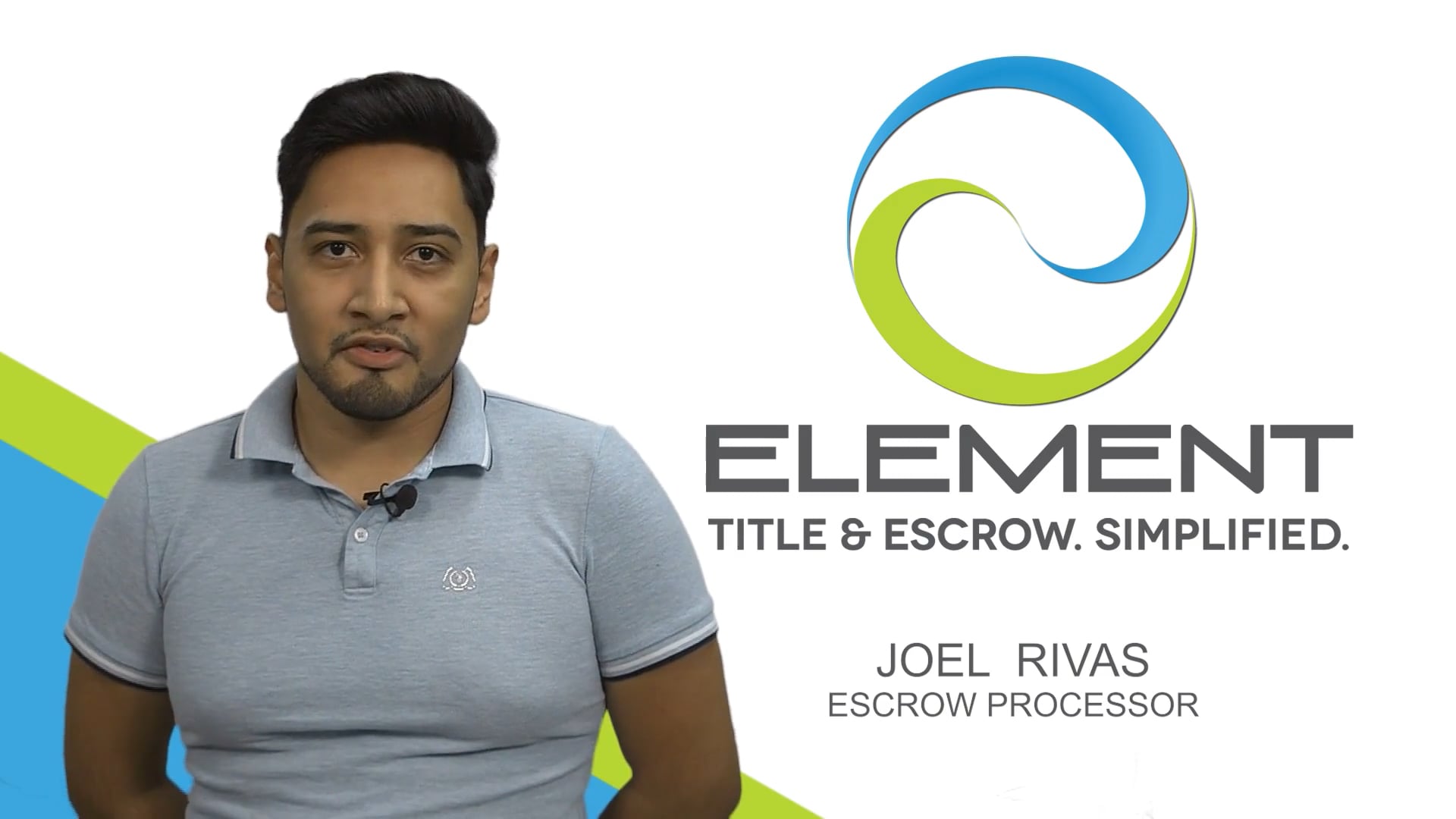 Joel Rivas, Escrow Processor on Vimeo