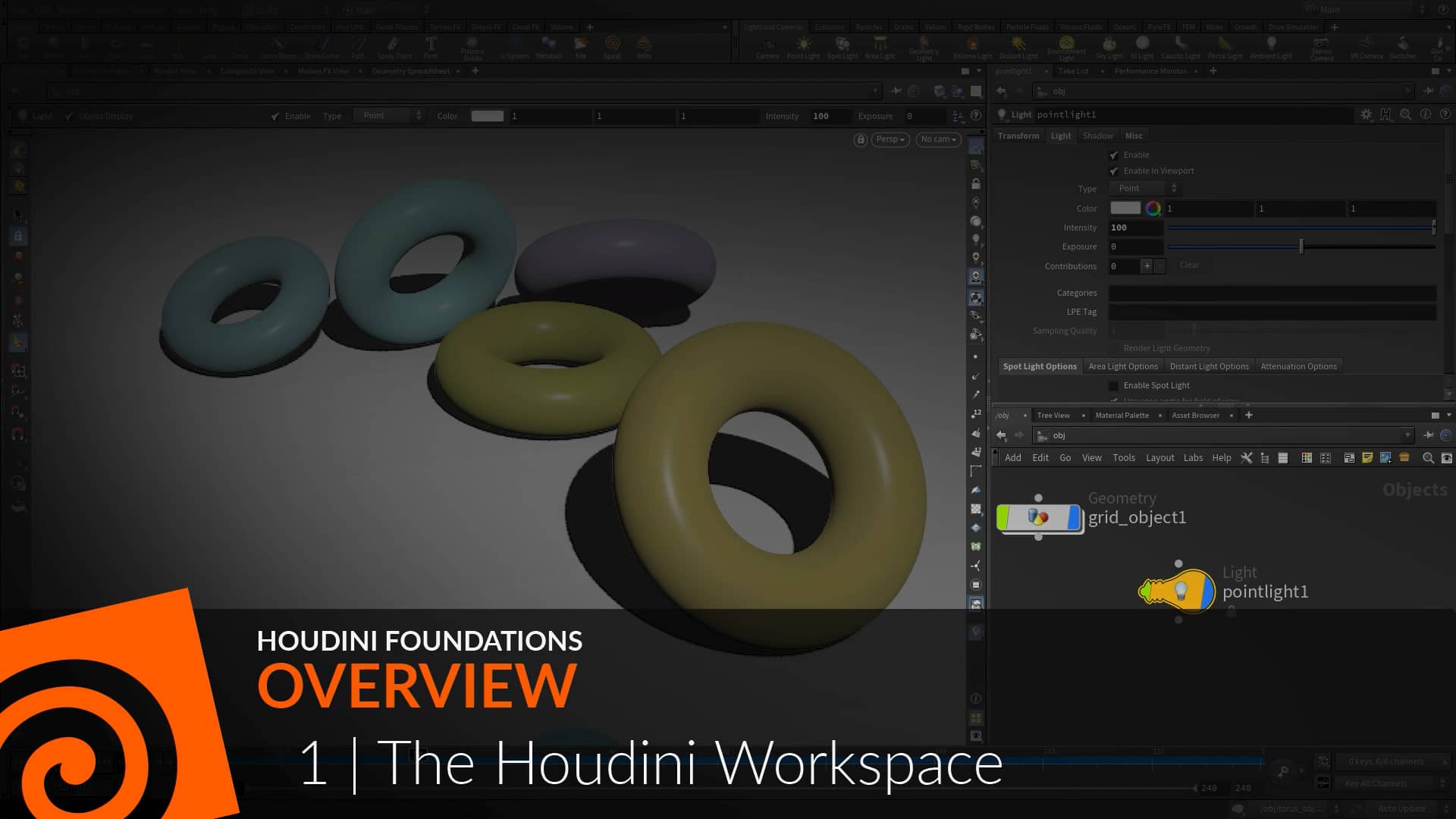 Houdini Foundations | Overview 1 | The Houdini Workspace on Vimeo