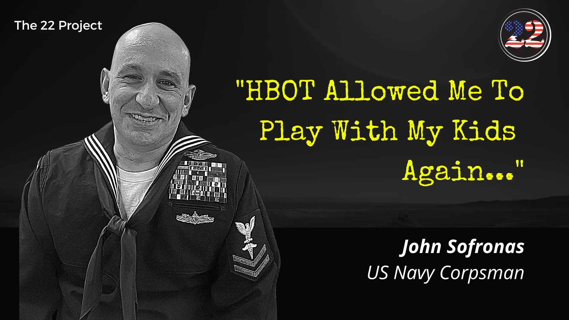 John Sofronas - 22 Project HBOT Testimonial Video on Vimeo