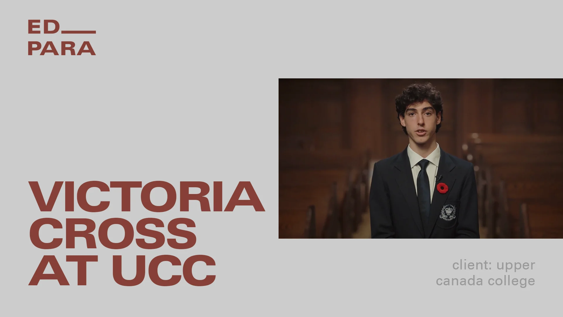 Victoria Cross at UCC on Vimeo