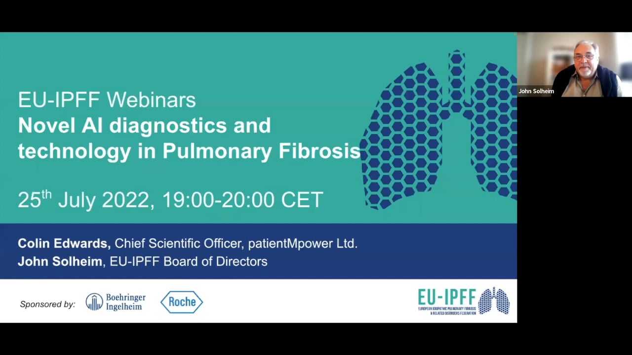EU-IPFF Webinar #4: "Novel AI diagnostics and technology in Pulmonary ...