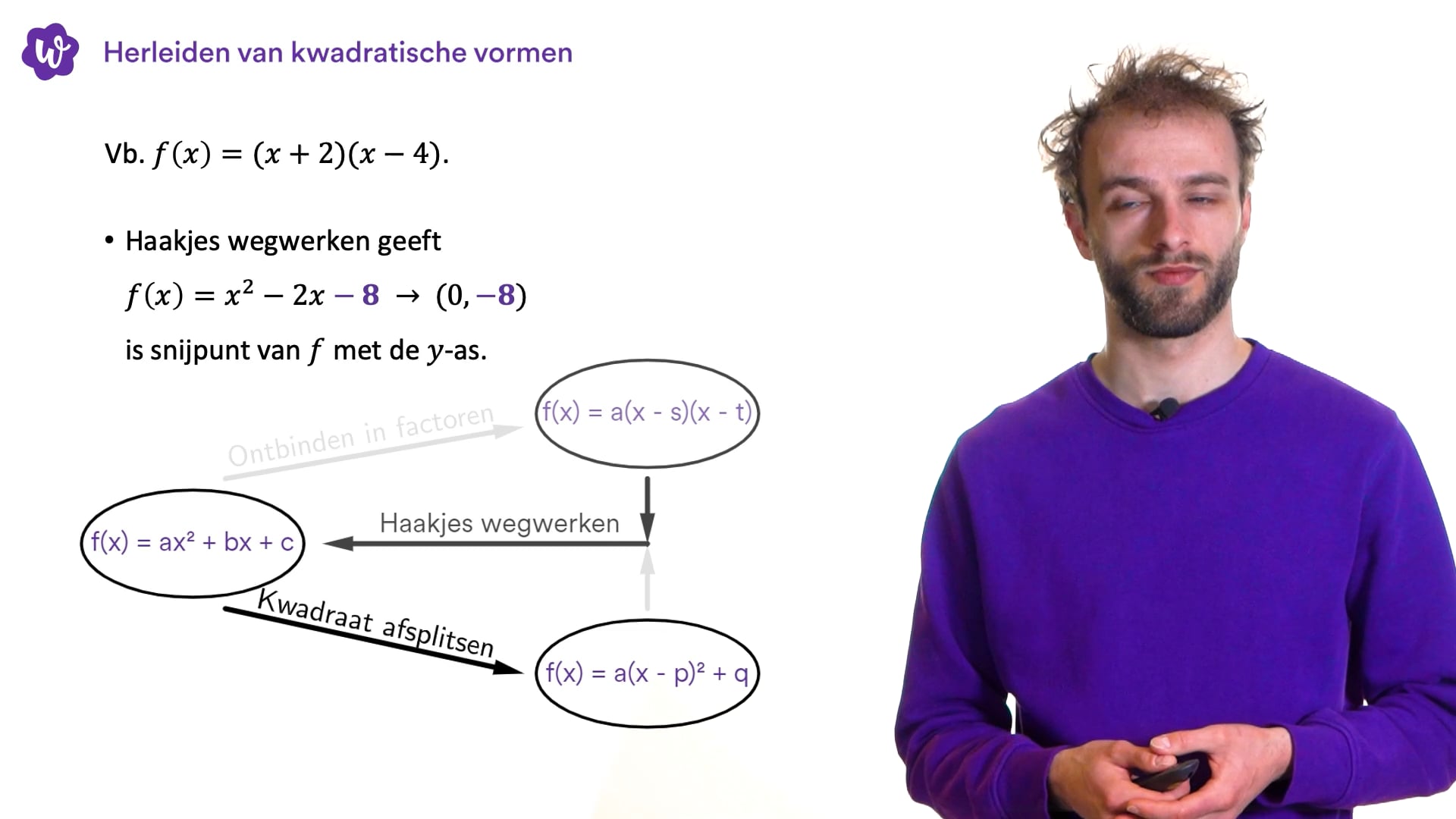 Herleiden van kwadratische vormen oefenen | StudyGo