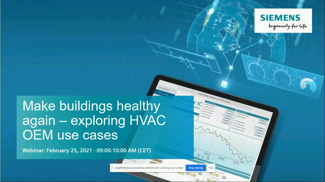 Siemens Webinar - Making Buildings Healthy Again on Vimeo