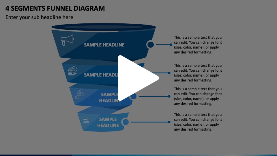 4 Segments Funnel Diagram Animated Presentation - SketchBubble on Vimeo