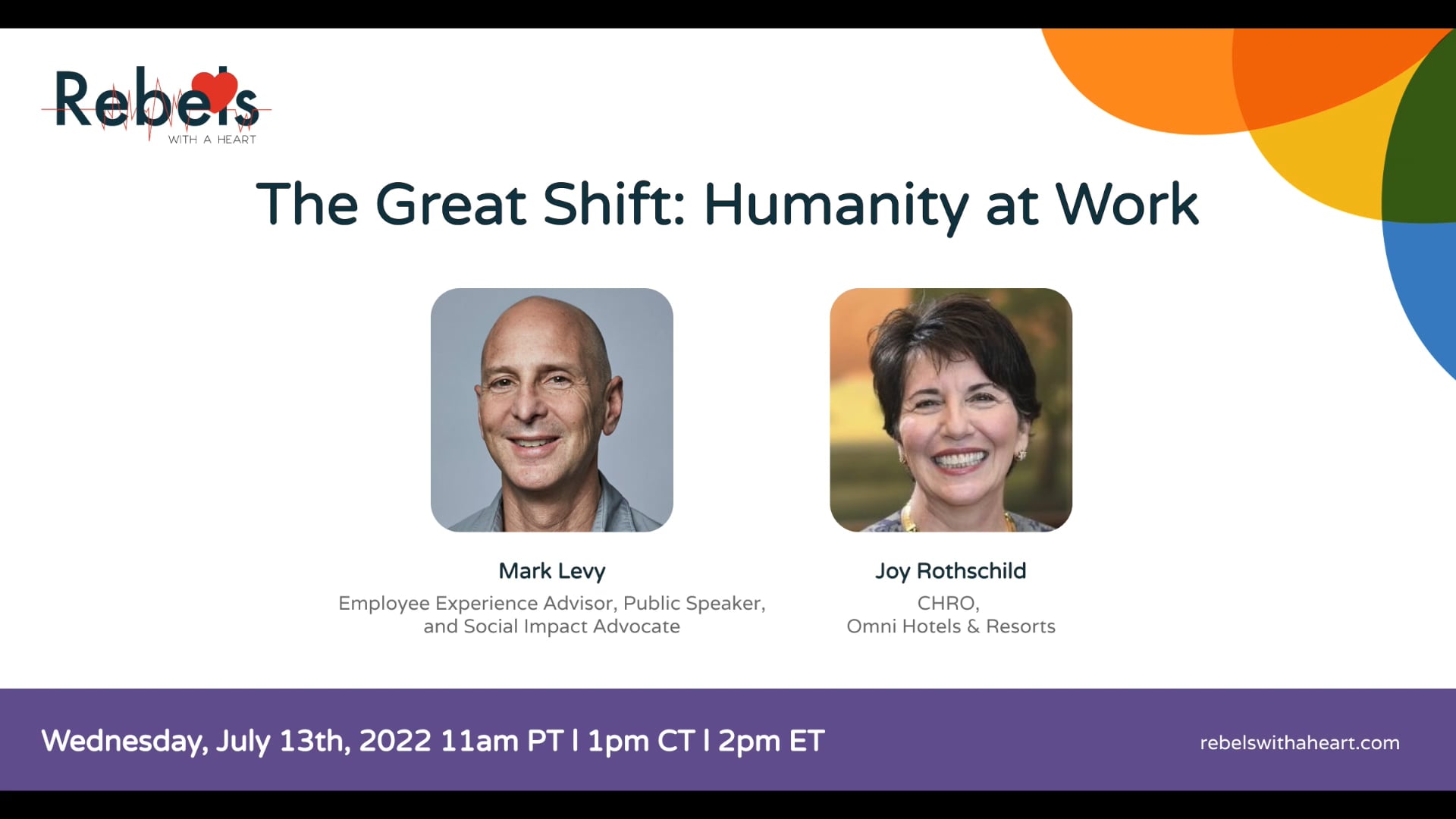 Rebels With A Heart - July 2022: "The Great Shift - Humanity At Work ...