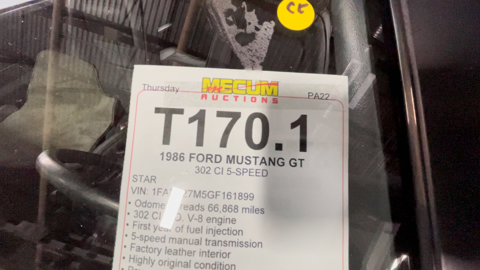 1986 Ford Mustang GT Convertible | T170.1 | Harrisburg 2022