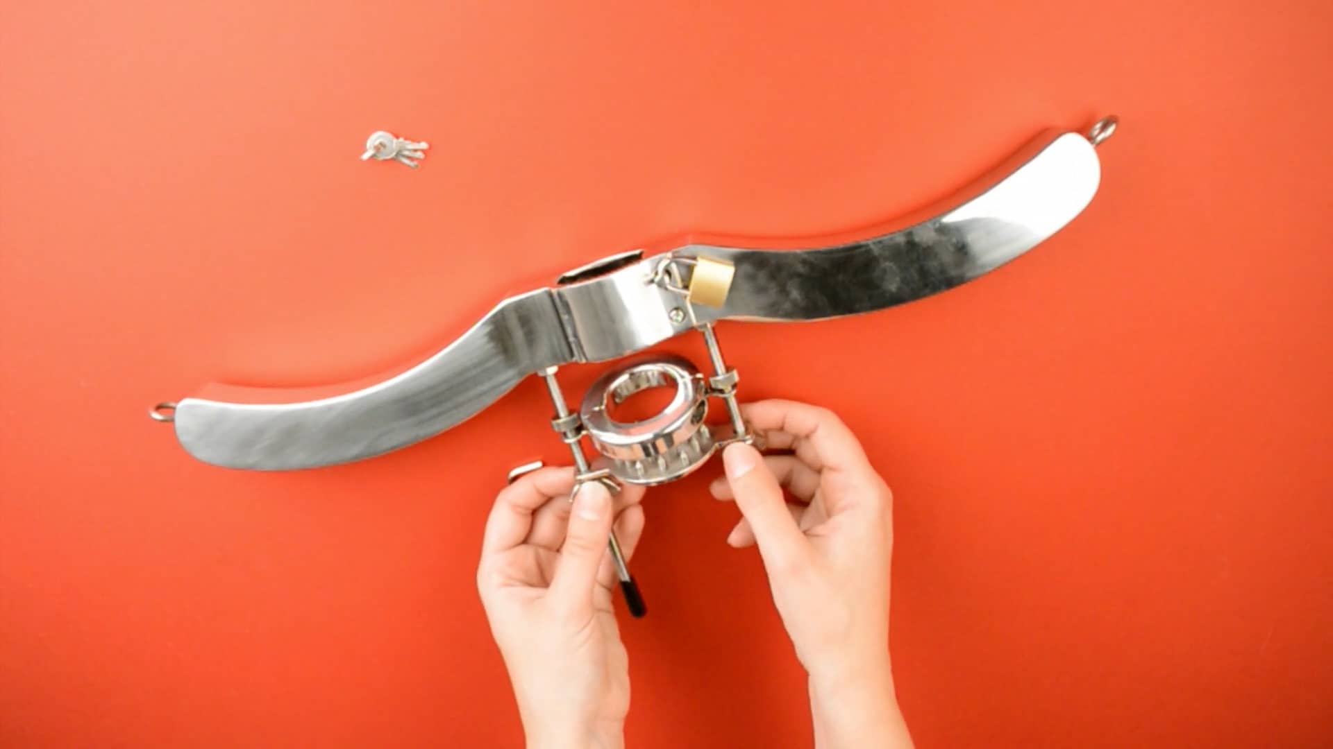 Uberkinky Black Label The Humbler Steel BDSM Humility Device on Vimeo