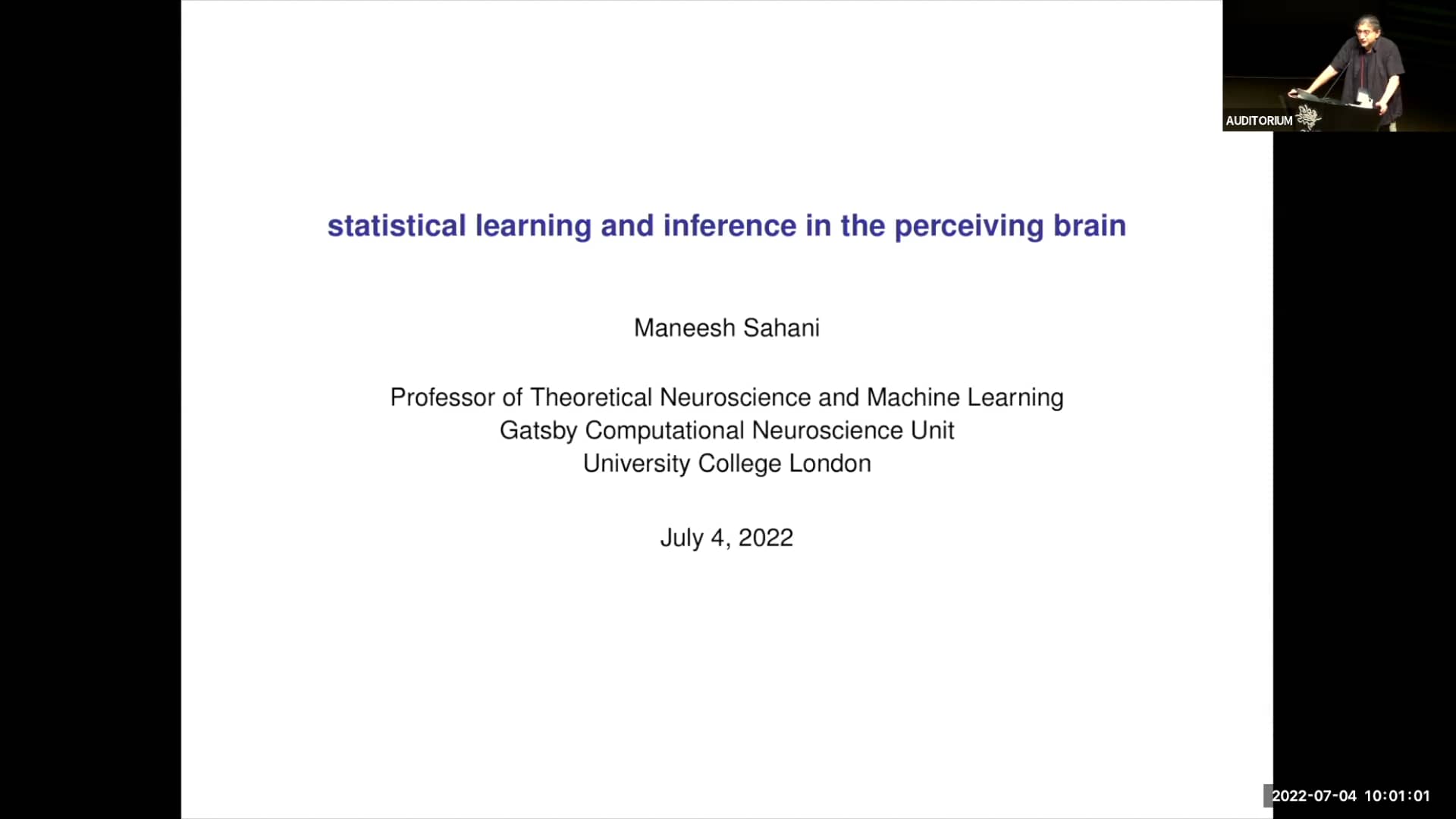 Maneesh Sahani AIBS2022 Session 1 on Vimeo