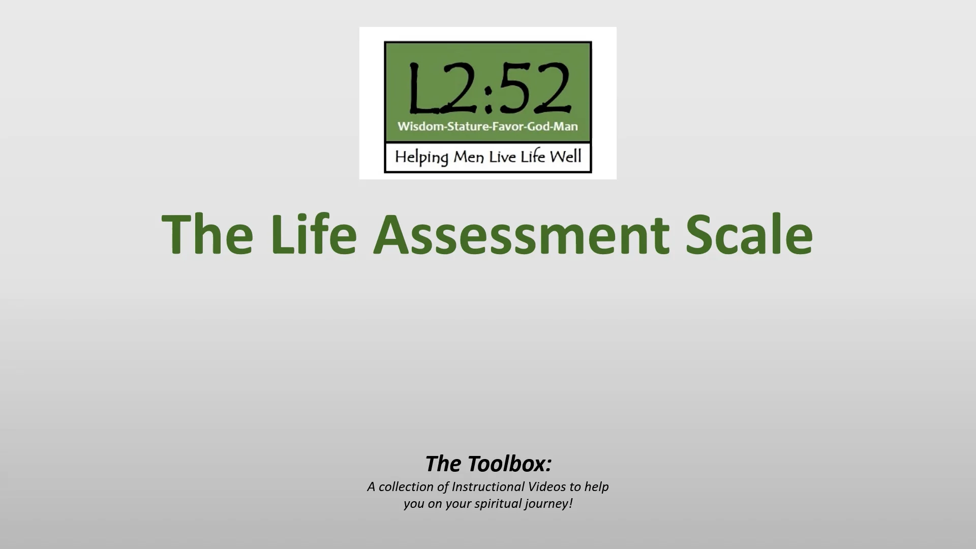 The Life Assessment Scale on Vimeo