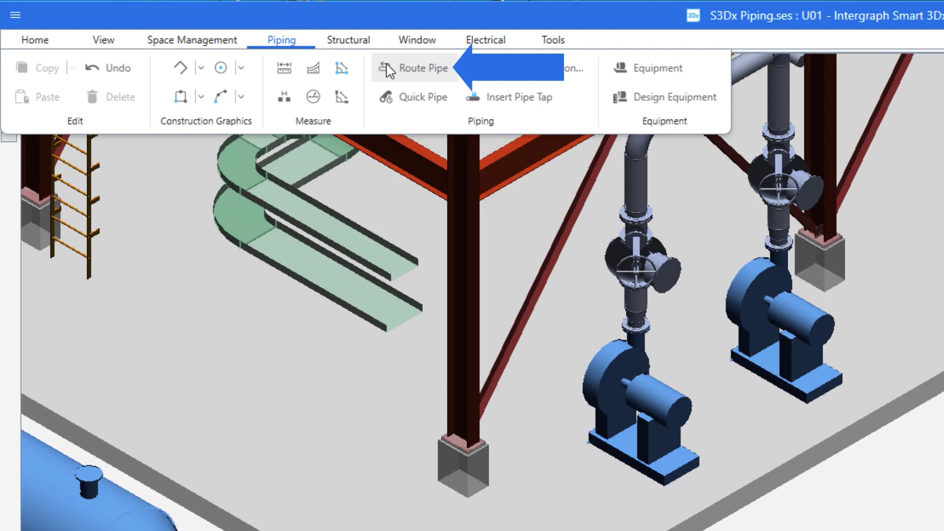 S3Dx Routing Pipe with Cardinal Points on Vimeo