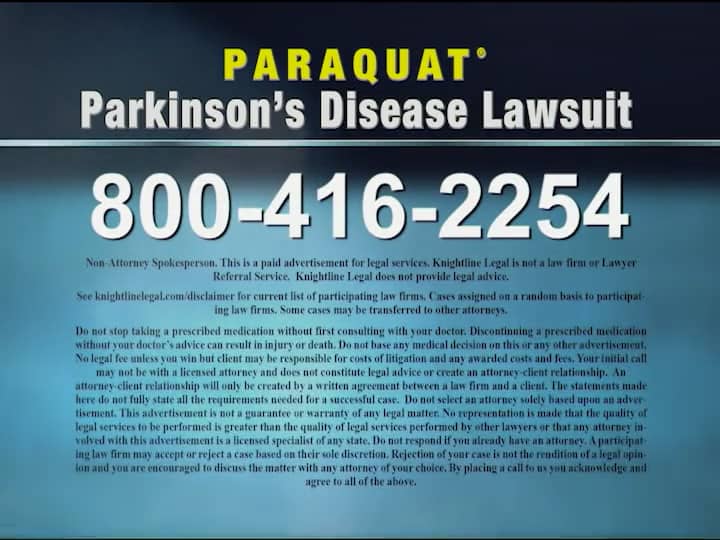 Paraquat commercial Herbicide Advertisement by Knightline legal on Vimeo