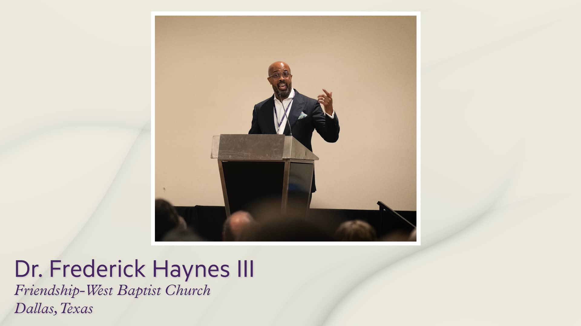 McCall Racial Justice Trailblazer Luncheon - Rev. Dr. Frederick Haynes ...
