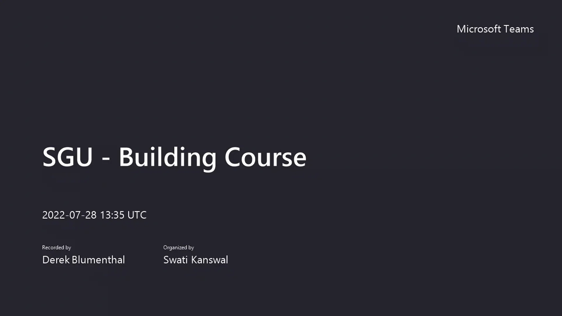 SGU Team Training Videos - Creating and Editing SGU Courses on Vimeo