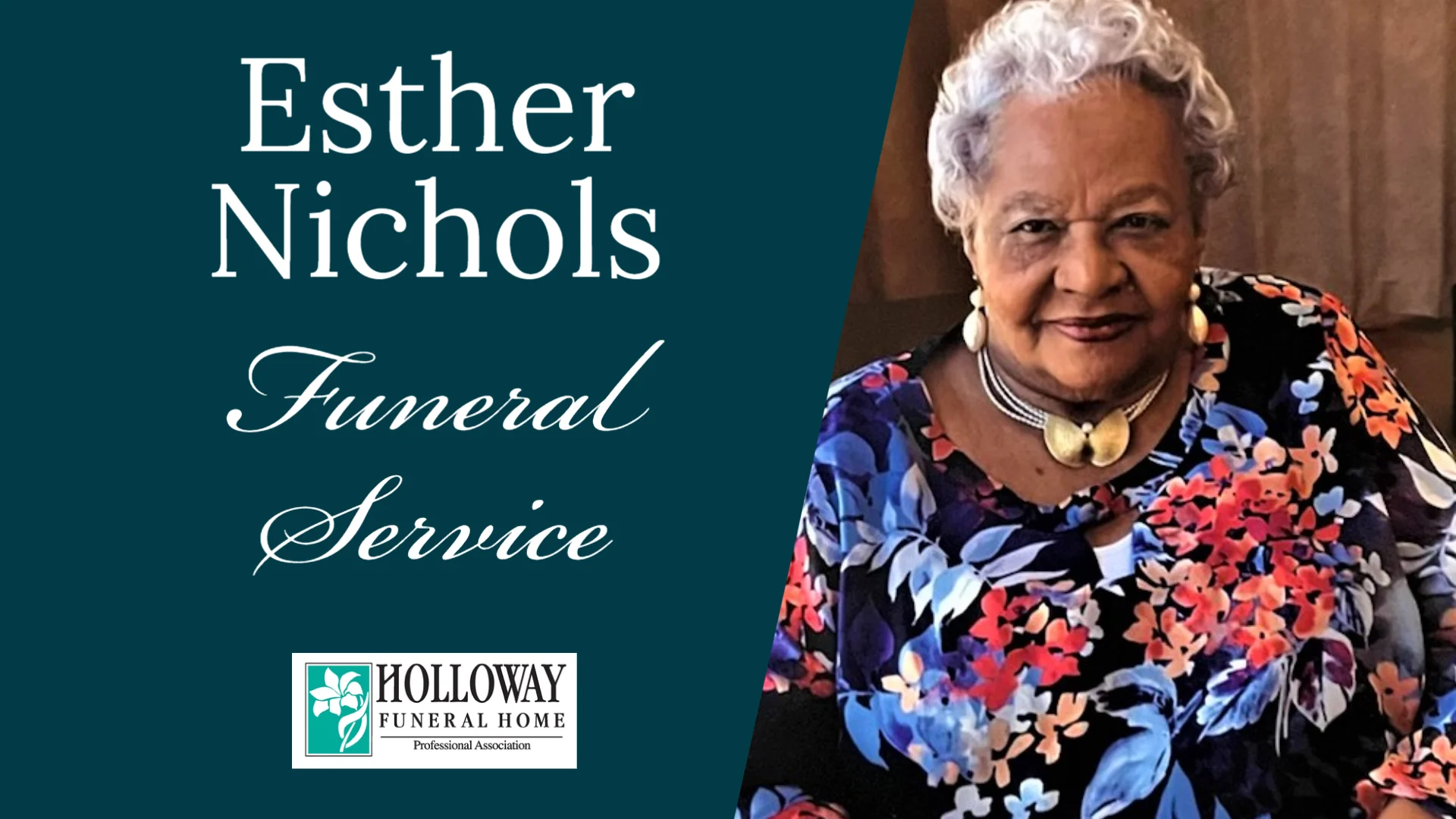 Funeral Service for Esther Nichols on Vimeo