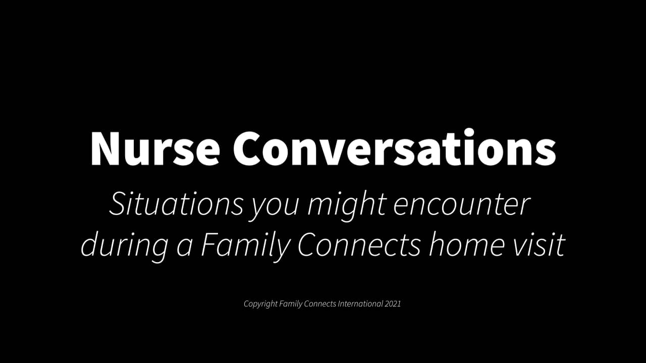 Nurse conversations - situations during home visit 6-28-2021 on Vimeo