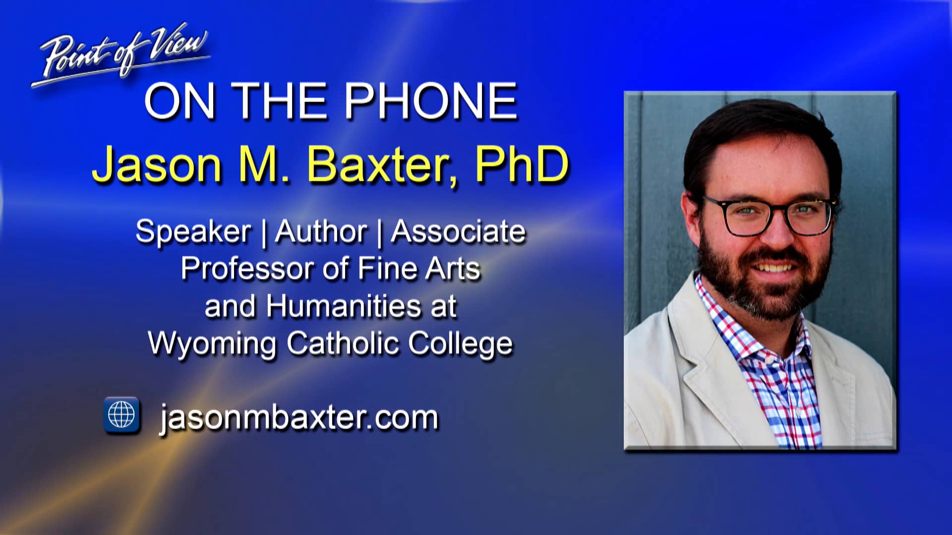 Point of View Livecast - Thursday, July 28, 2022 - Jason Baxter on Vimeo