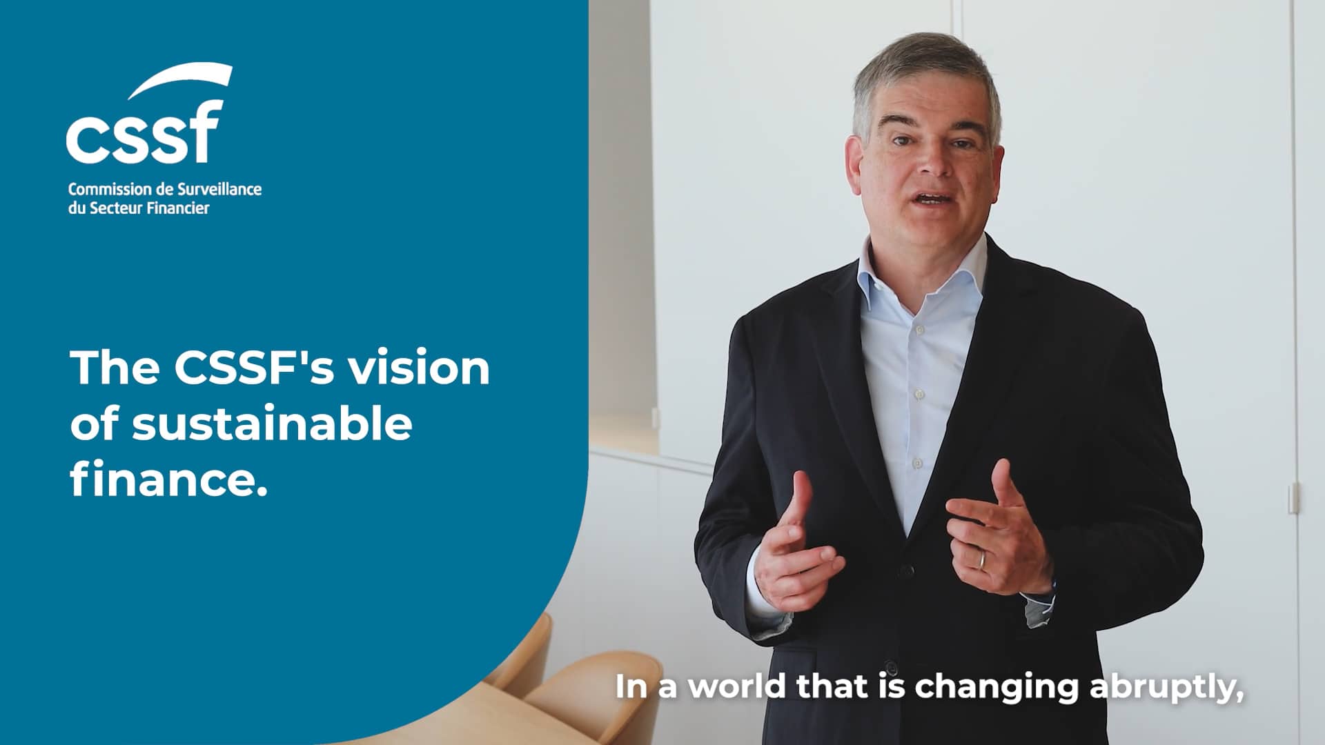 The CSSF's vision of sustainable finance – Claude Marx (Annual Report ...