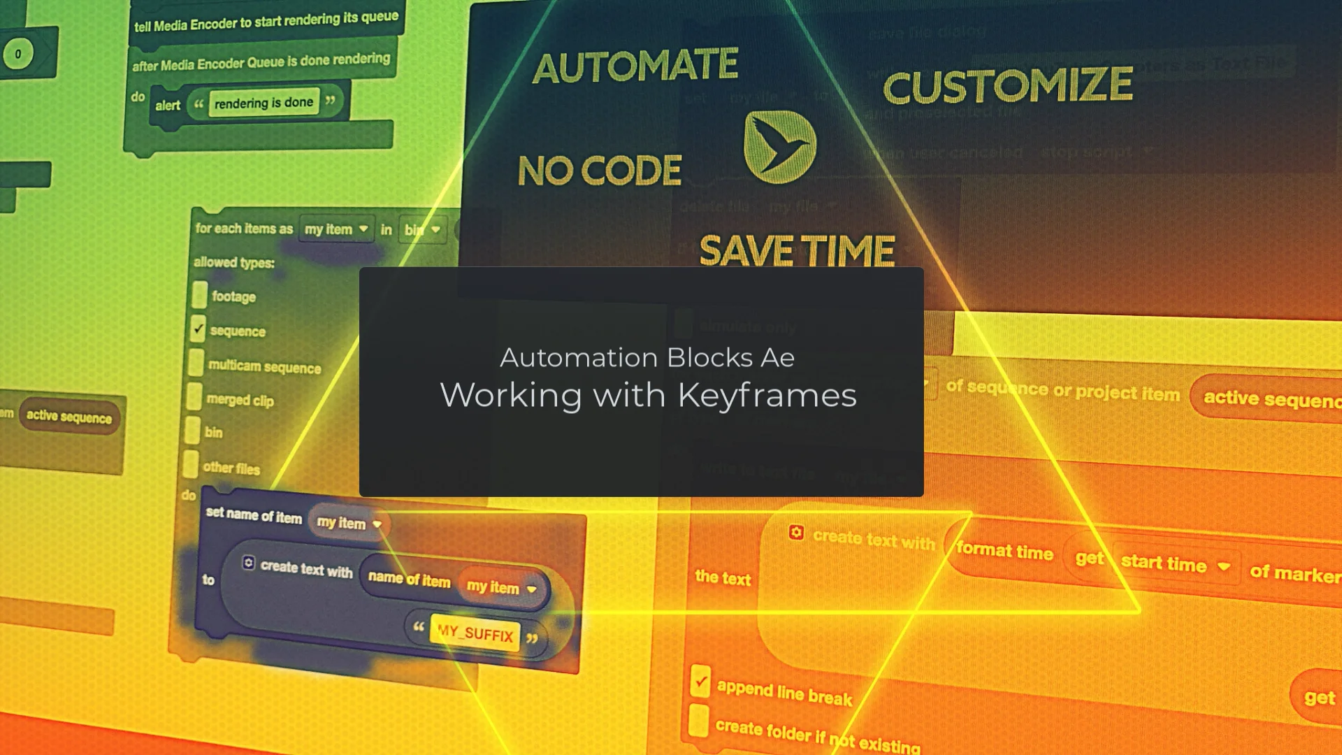 Working with Keyframes in Automation Blocks Ae