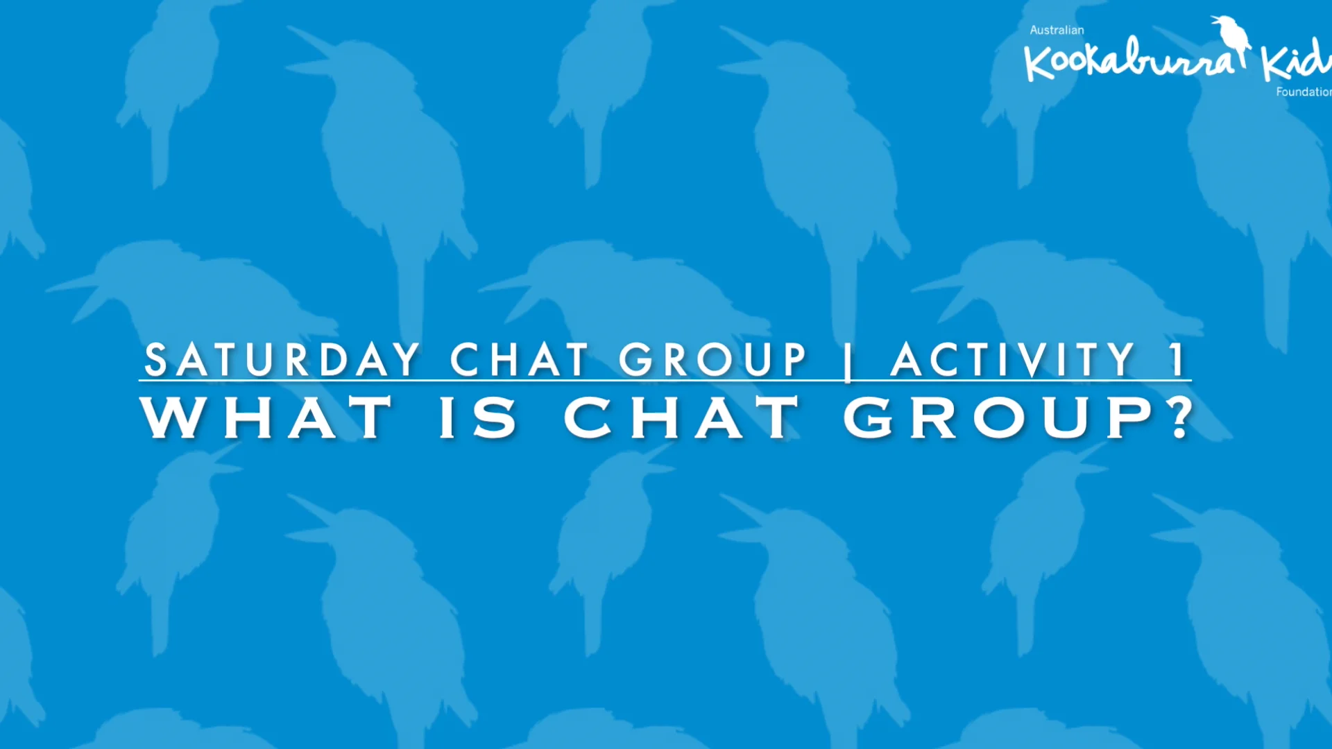 Saturday- Activity 1, What is chat group.mp4