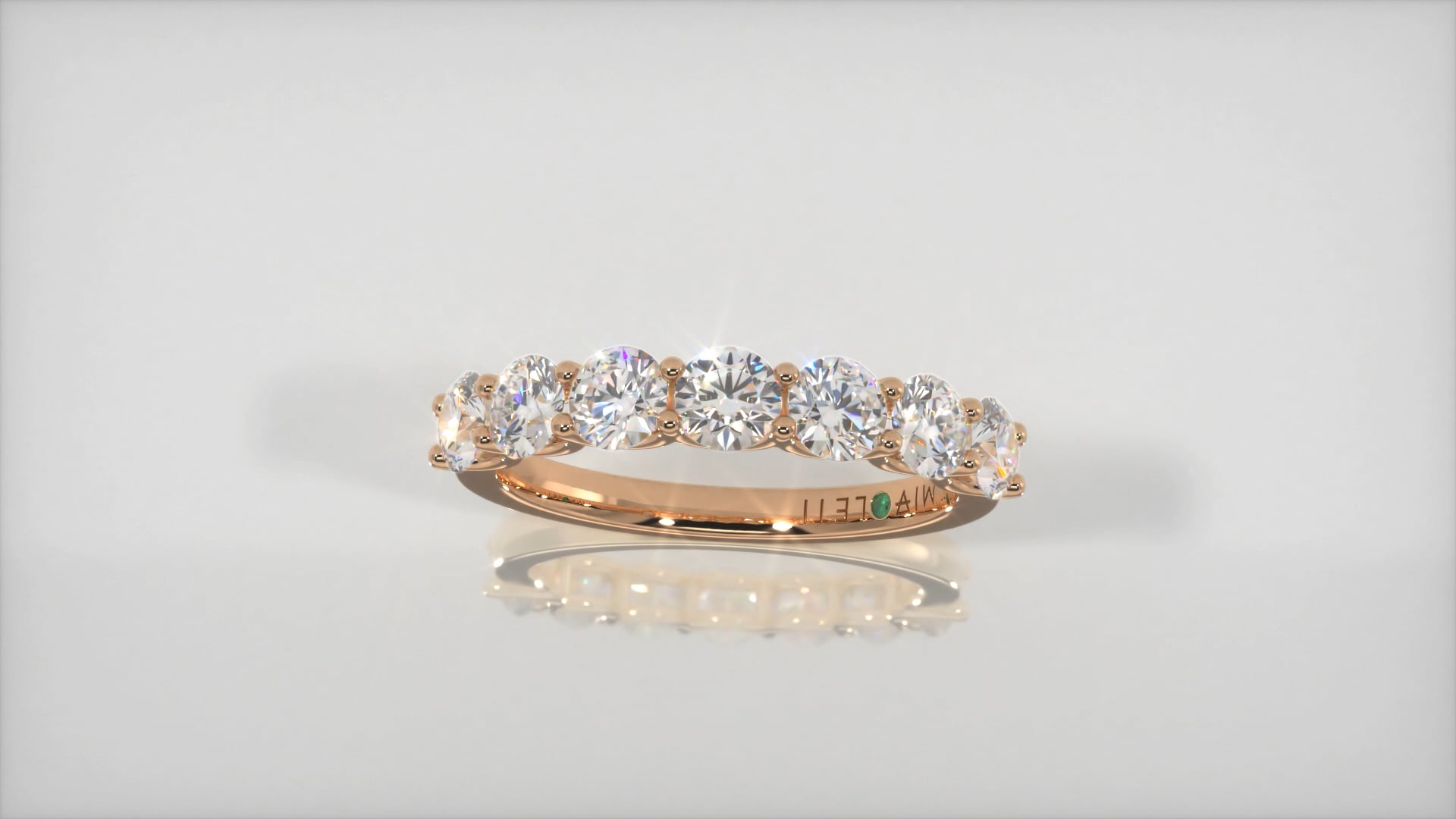 Merope Round Rose Gold Band Ring.mp4 on Vimeo