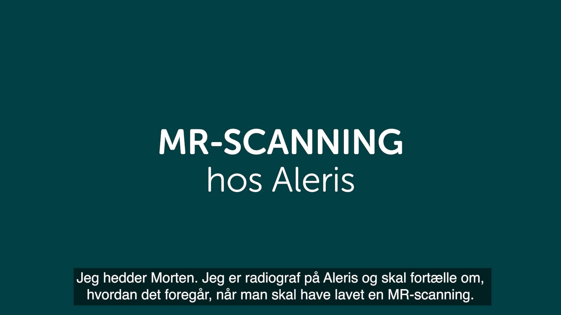MR-scanning hos Aleris on Vimeo