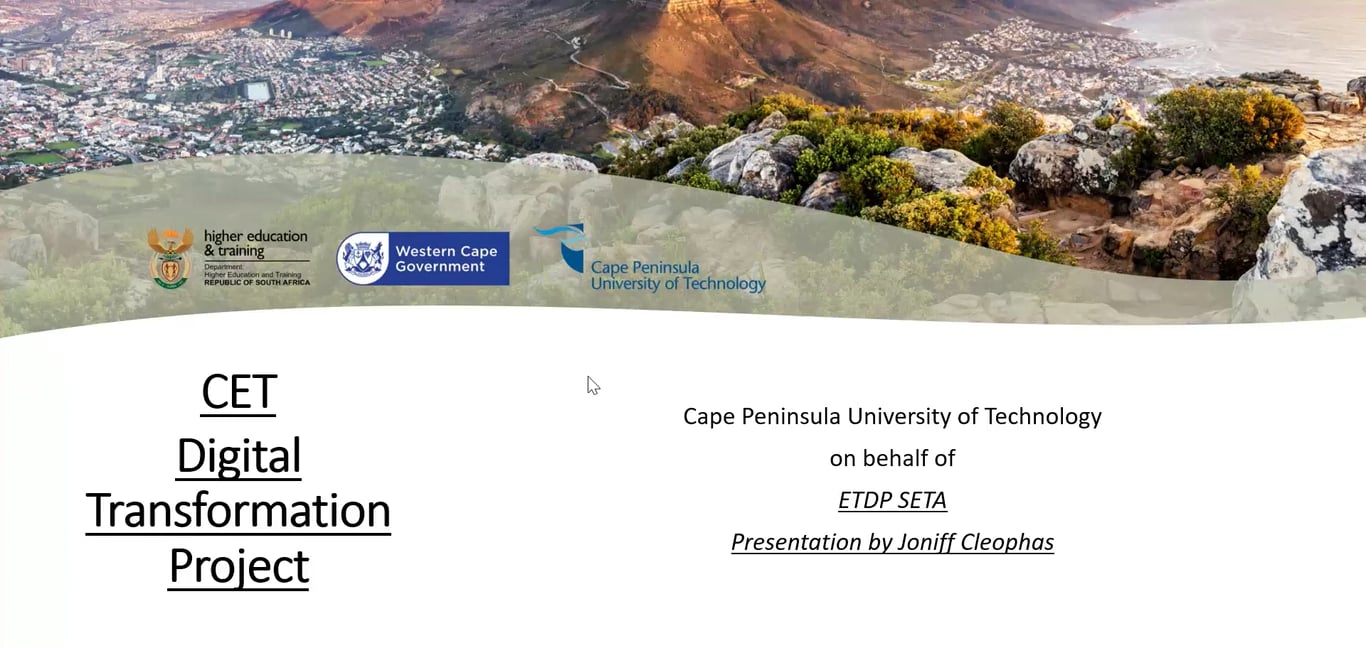 CET Digital Transformation Project on Vimeo