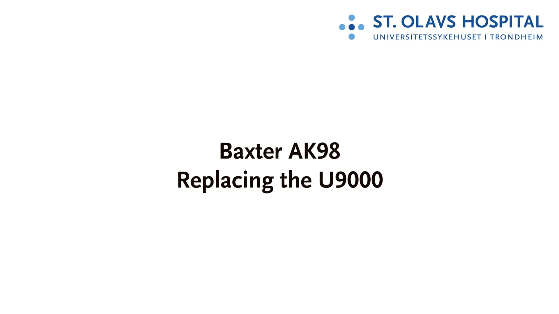 Baxter AK98 Replacing the U9000.mov on Vimeo