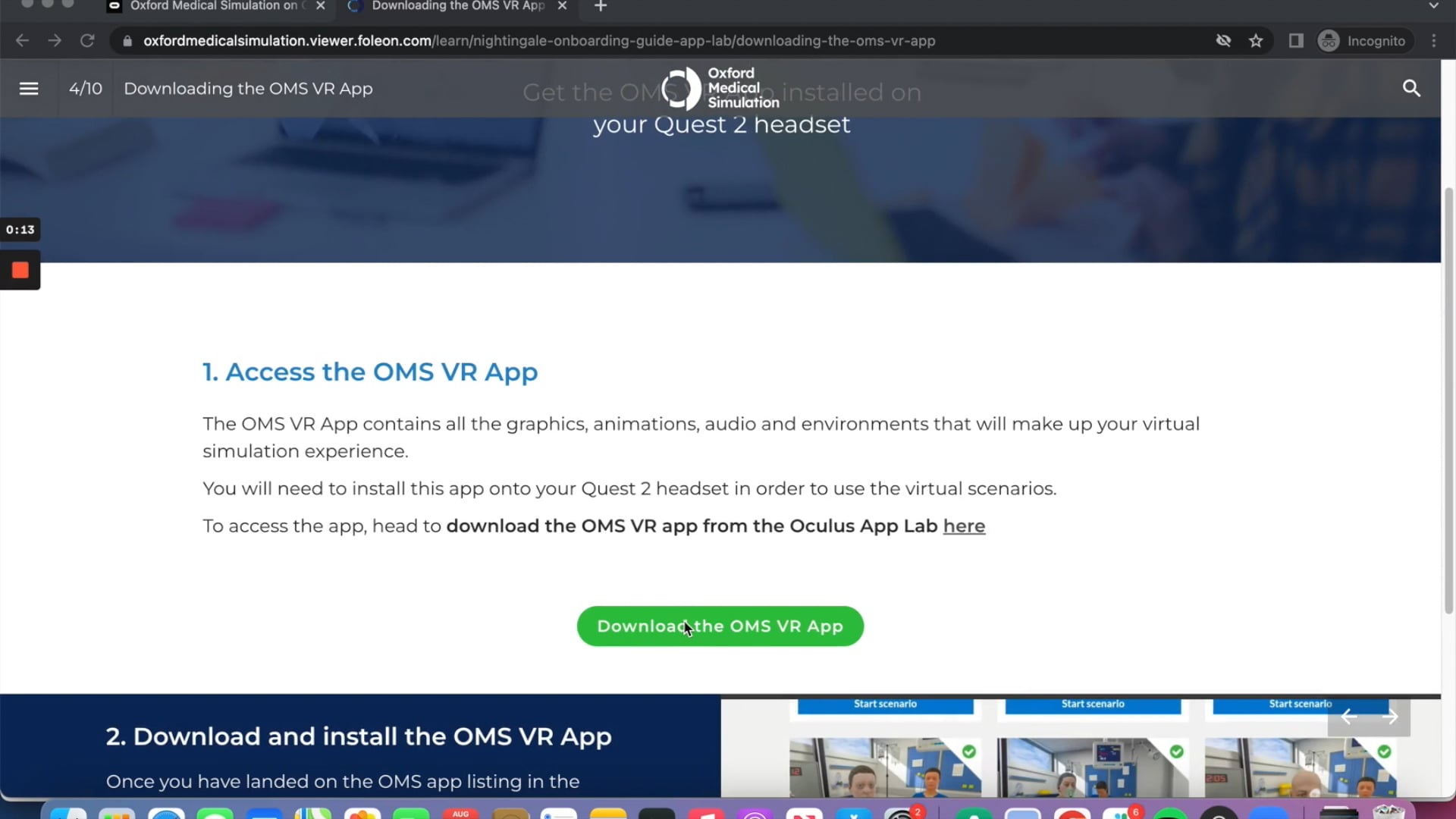 Downloading the OMS VR App from AppLab.mp4 on Vimeo